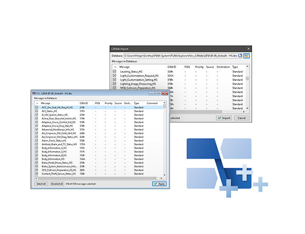 PCAN-Explorer 6: CANdb Import Add-in 6 – Control Technologies