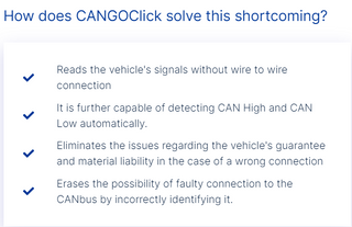 CANGO Click - Advanced contactless CANbus reader – Control Technologies